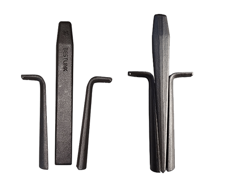 Manual Hand Splitter Feathers Wedge and Shims for Stone Rock Cracking ...