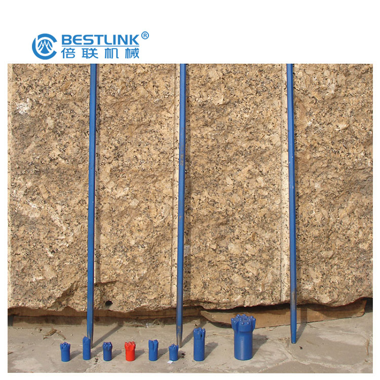 Hexagonal Steel Tapered Rock Drill Rods Shank 22 x 108mm 12 Degree ...