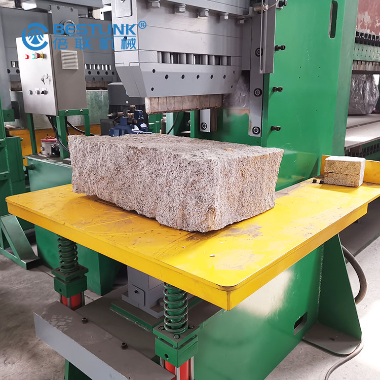 200ton Splitting Force Stone Cutting Machines with Roller And Belt ...