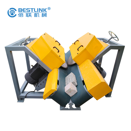 Double Blades Mighty Stone Veneer Saw corner Cutting Machine with ...