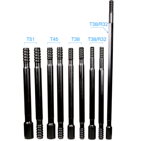 Top Hammer Thread Drilling Tool T38/T45/T51 MM and MF Extension Rods ...