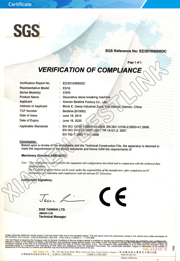 Bestlink Electric Decorative Natural Stone Split Face Breaking breaker Machine for Marble and ...